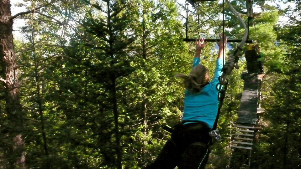 Video: Extreme Ropes Course at Cap Jaseux, Quebec